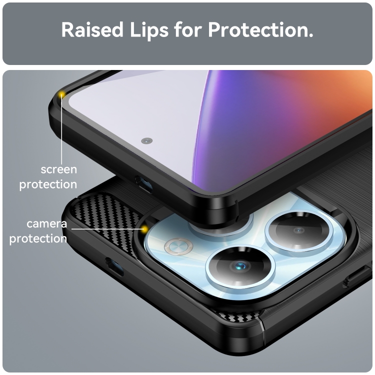 For Infinix Note 40x 5G Back Cover Black Armor New - OO LALA JI